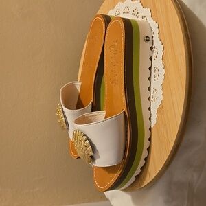 Miss Trish | Shoes | Miss Trish Of Capri Slipon Platform Embellished ...